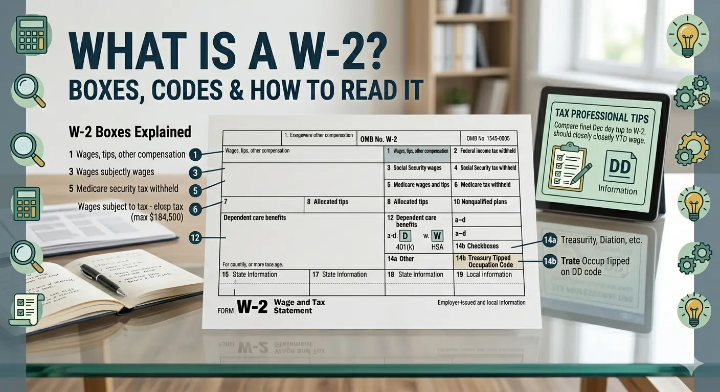 What Is a W-2? Boxes, Codes & How to Read It
